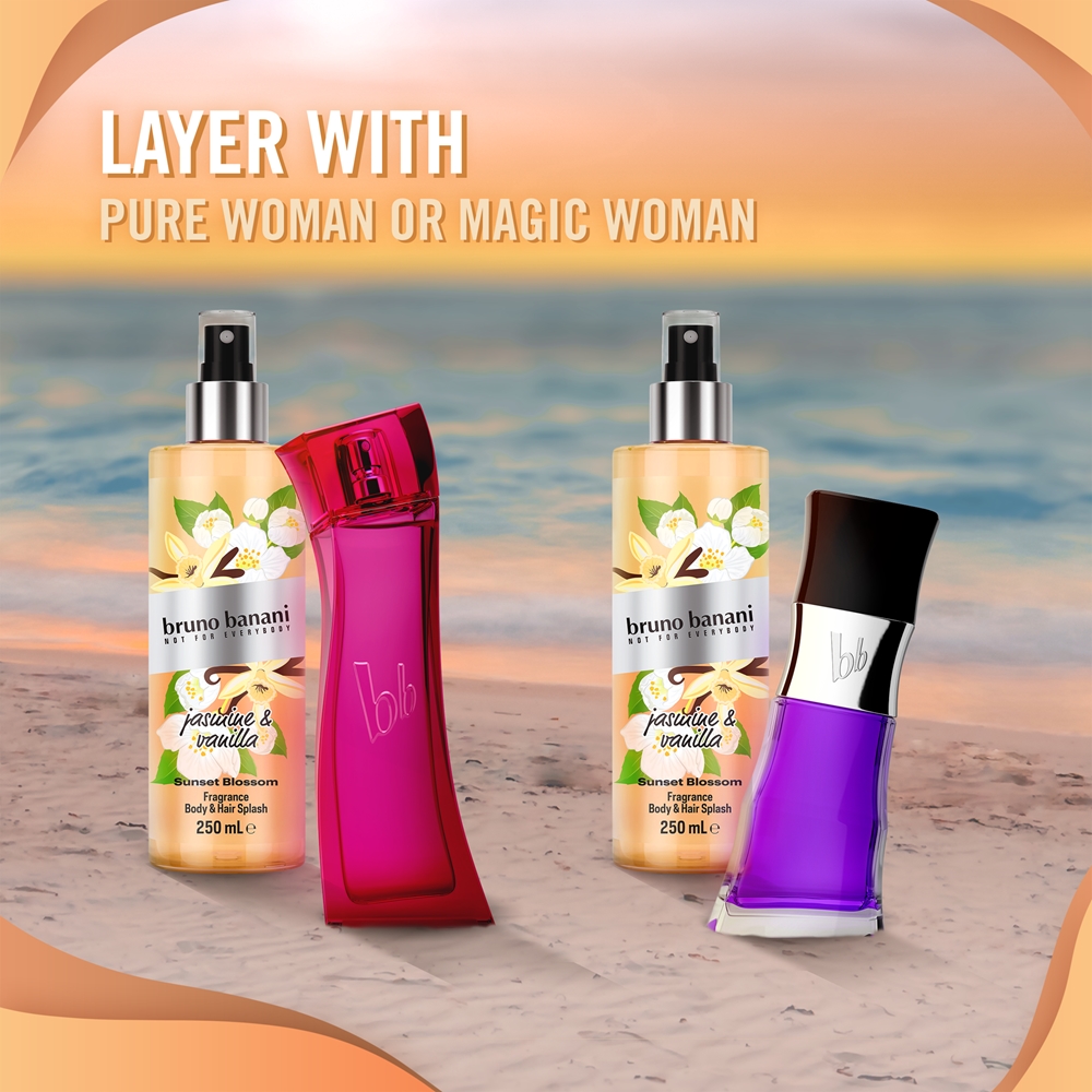 Bruno Banani Sunset Blossom Jasmine & Vanilla parfémovaný sprej na tělo ...