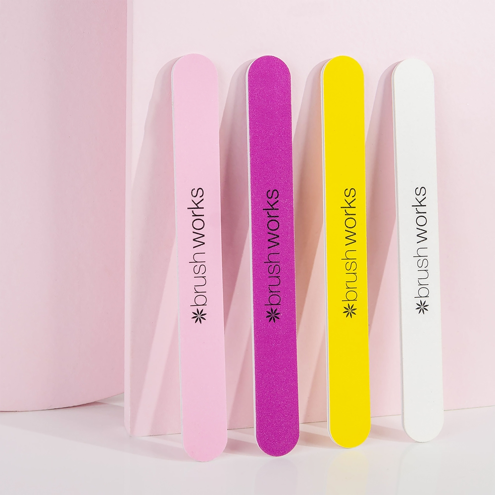 Brushworks Nail Files Coloured Vijlen Set (voor Nagels) | notino.nl