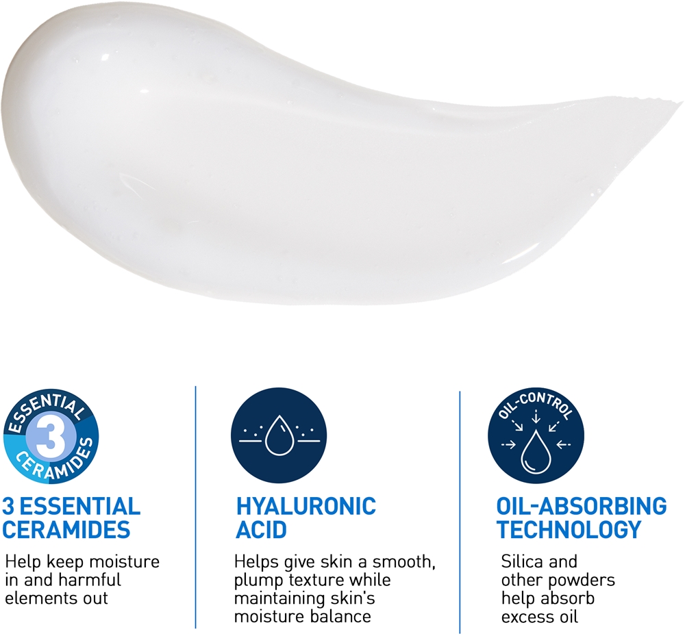 CeraVe Oil Control Moisturising Gel-Cream feuchtigkeitsspendende Gel ...