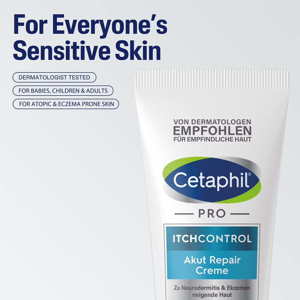 Cetaphil Pro ItchControl Repair Restoring Cream for dry skin and eczema ...