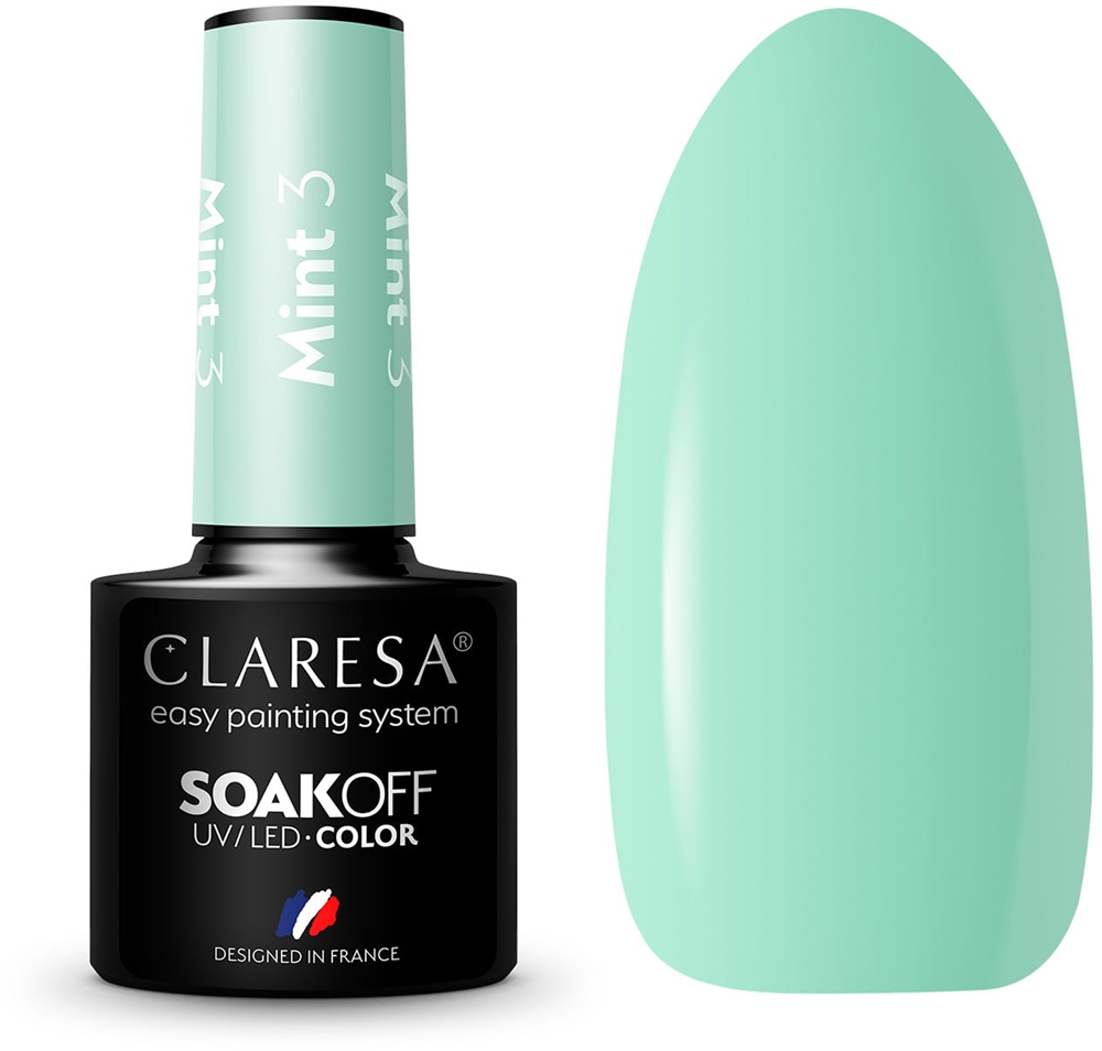 Claresa SoakOff UV/LED Color Mint гел лак за нокти | notino.bg