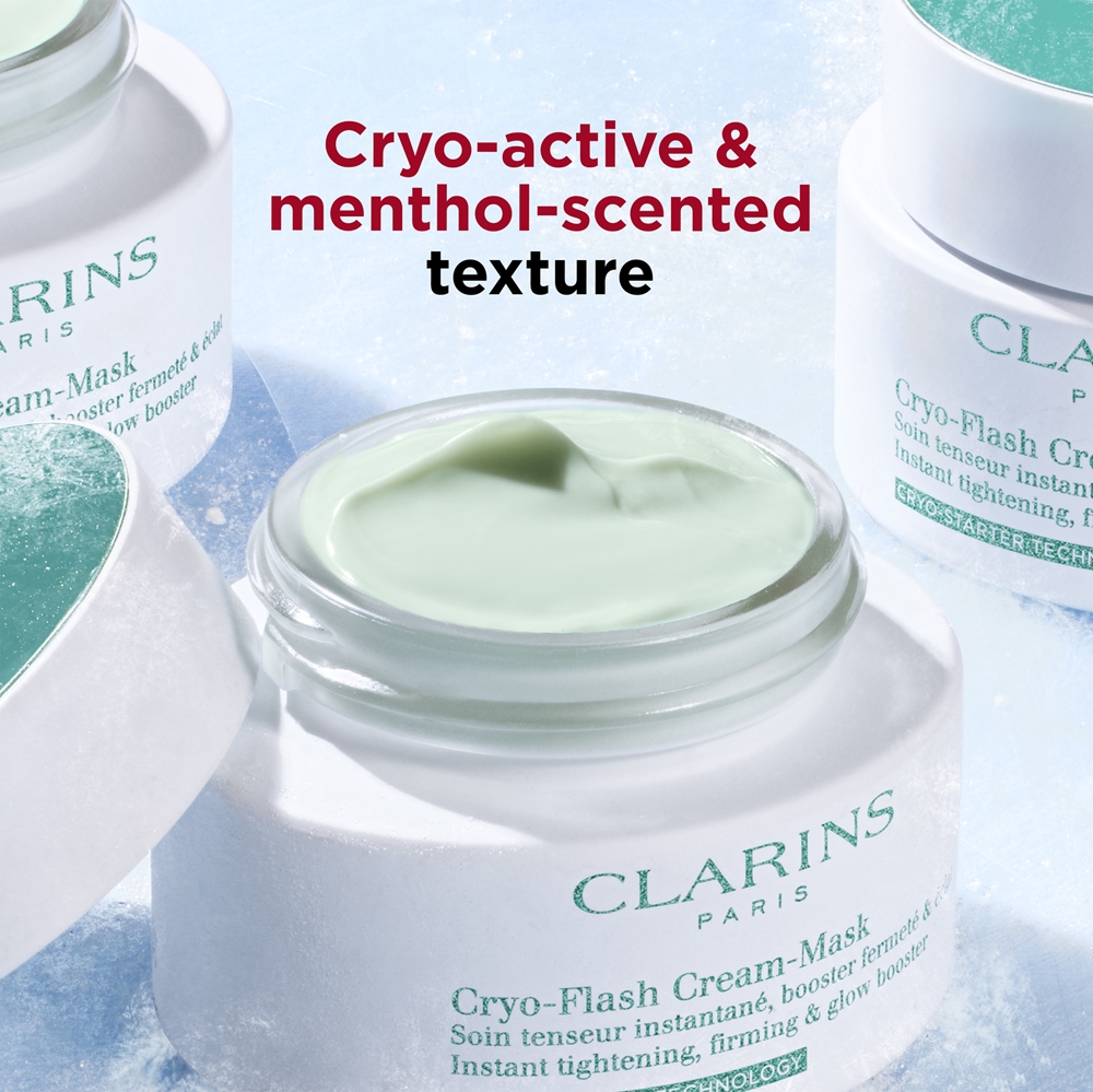 Clarins Cryo-Flash Mask Hydratisierende Maske gegen das Altern der Haut ...