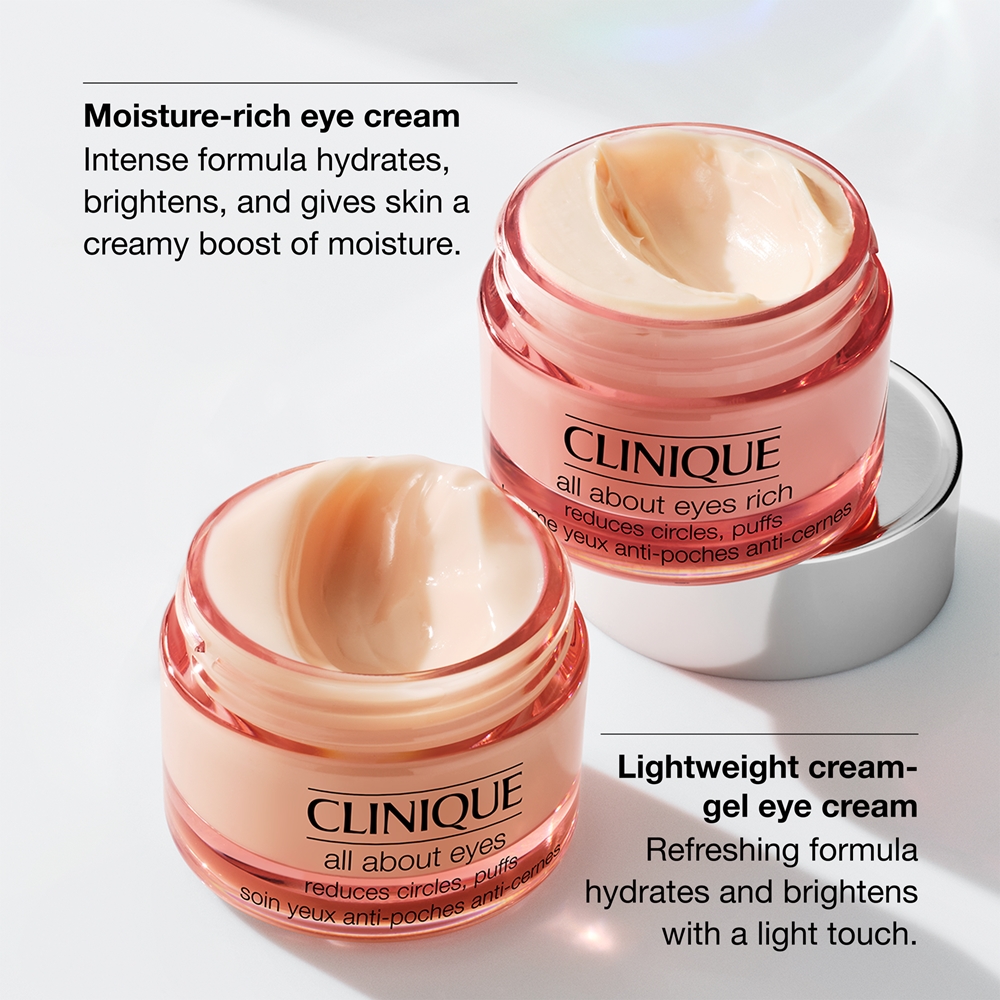 Clinique All About Eyes™ eye cream to treat swelling and dark circles ...