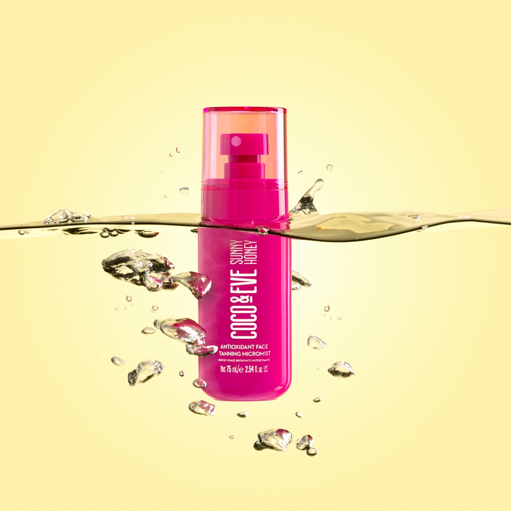 Coco & Eve Sunny Honey Antioxidant Face Tanning Micromist self-tanning ...