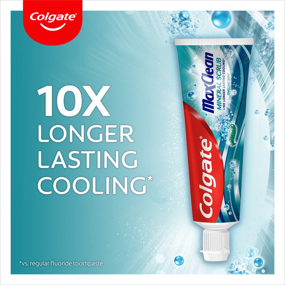 Colgate Max Clean Mineral Scrub gel toothpaste for fresh breath ...
