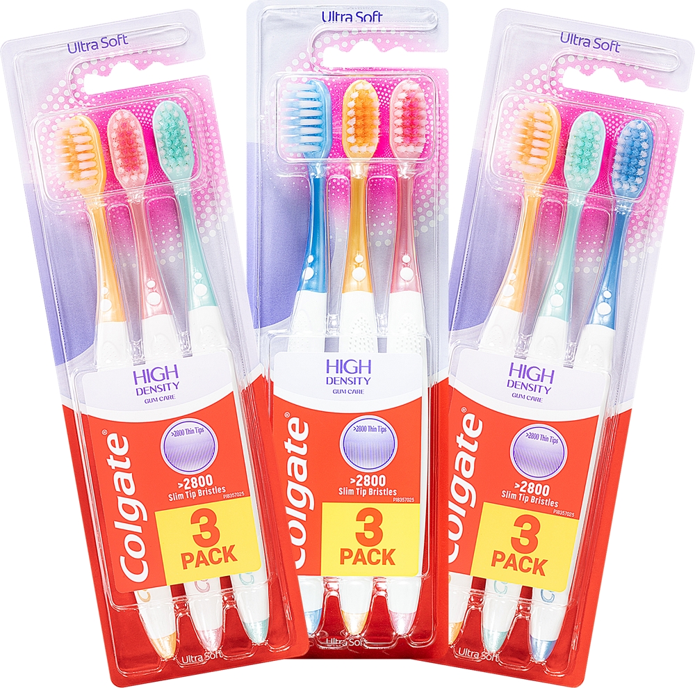 Colgate High Density 3 pack toothbrush ultra soft | notino.co.uk