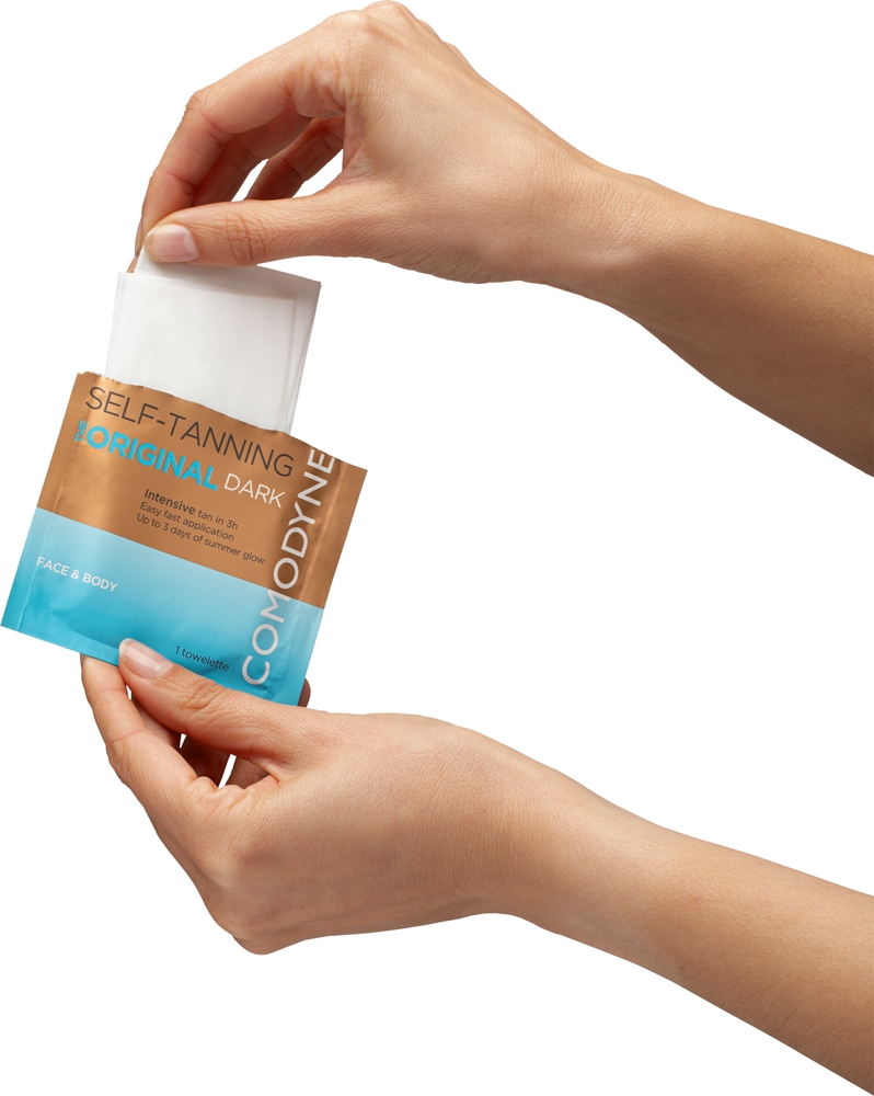 Comodynes Self-Tanning Towelette Selbstbräuner-Pads Für Gesicht und ...