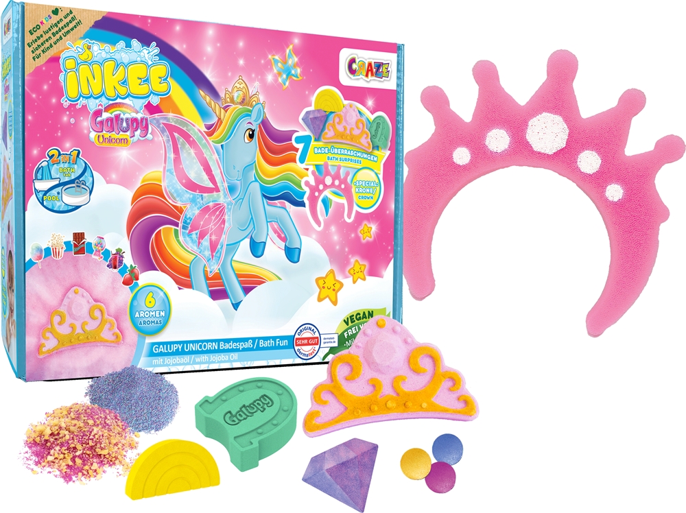 Craze INKEE Galupy Unicorn set for the bath for children | notino.ie