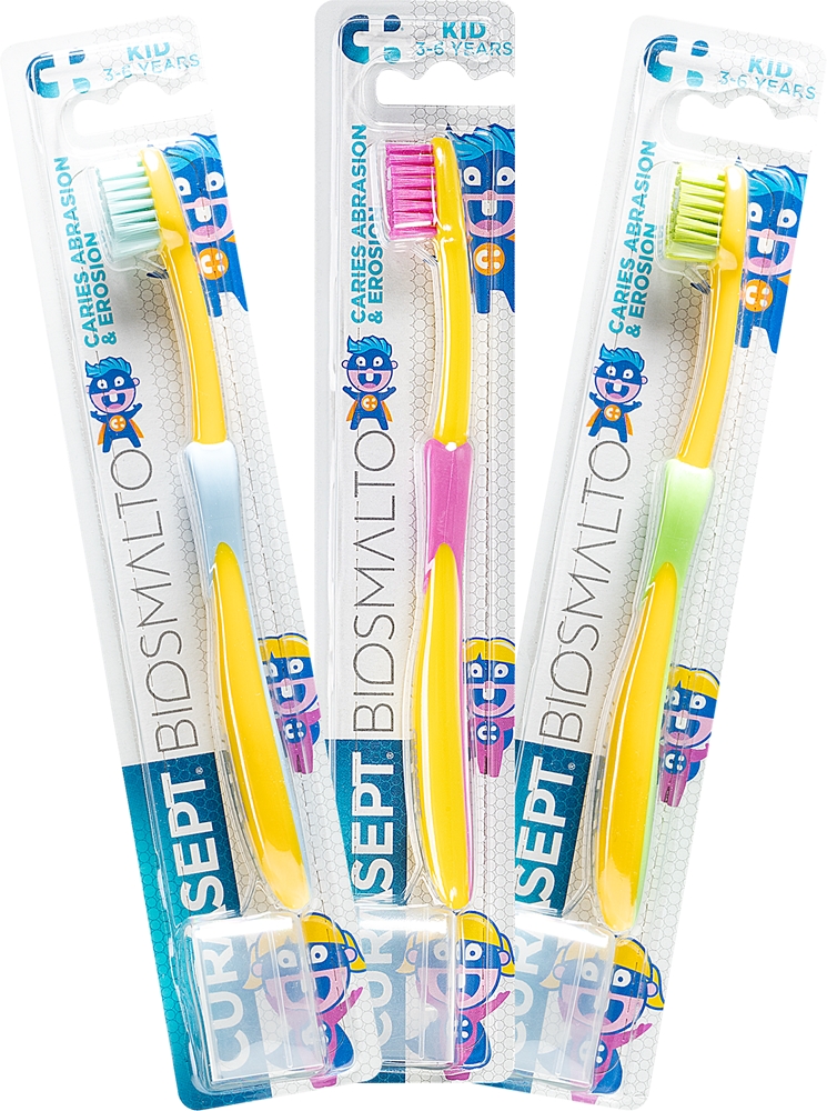 Curasept Biosmalto Kid 3-6 Years brosse à dents pour enfants | notino.fr