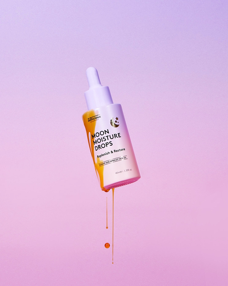 delhicious MOON MOISTURE DROPS sérum com óleo nutritivo para ...