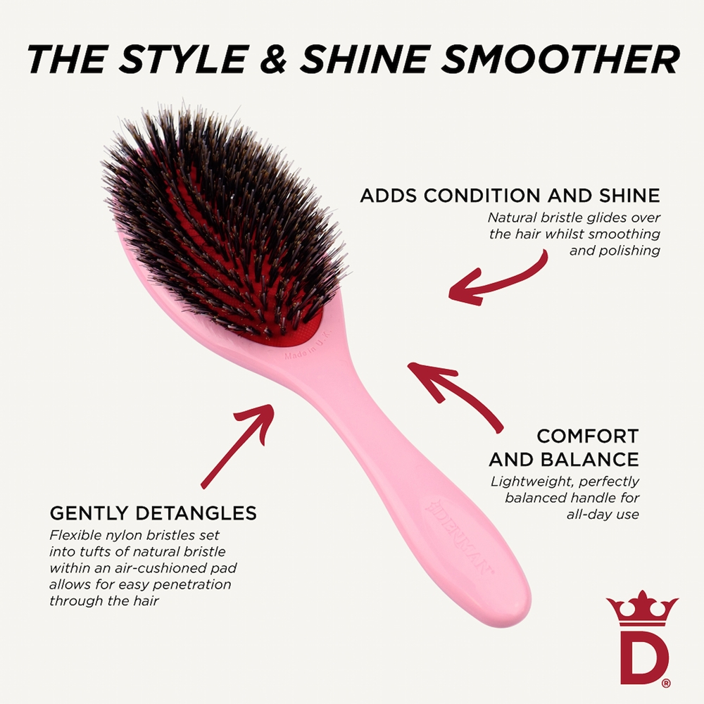 Denman Style D81M Style and Shine Brush peigne pour lisser les cheveux ...
