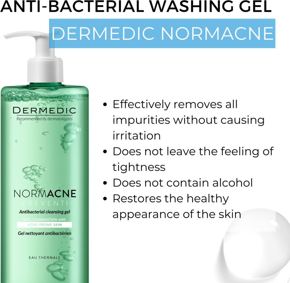 Dermedic Normacne gel limpiador para pieles mixtas y grasas | notino.es
