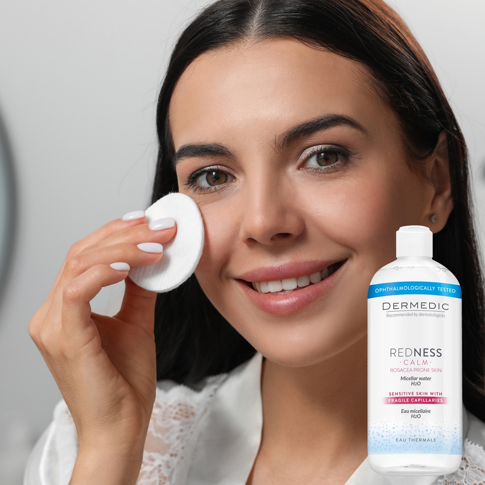 Dermedic Redness Calm Micellar Water for sensitive, redness-prone skin ...