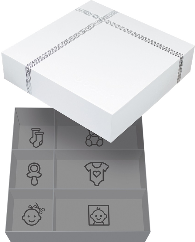 Dooky Luxury Memory Box 3D Handprint baby imprint kit | notino.ie