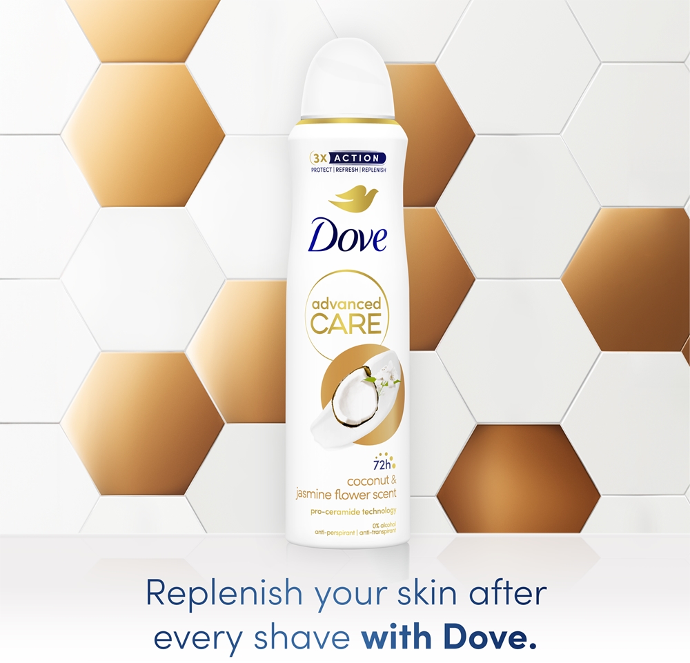 Dove Advanced Care Coconut & Jasmine Flower Scent déodorant spray ...
