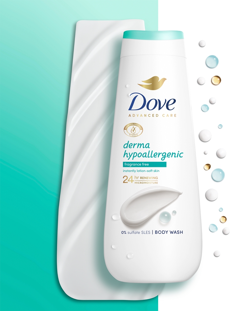 Dove Advanced Care Derma Hypoallergenic gel de ducha | notino.es