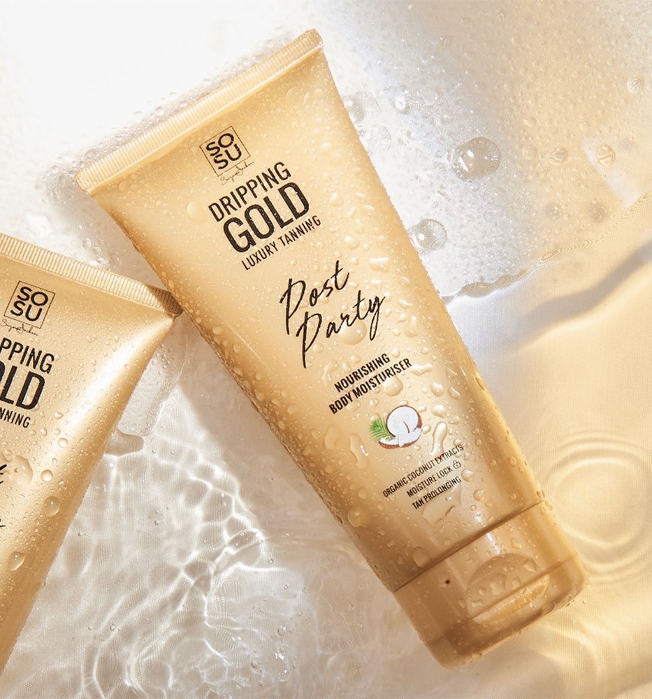 Dripping Gold Post Party Moisturizing Body Cream to extend tan length ...