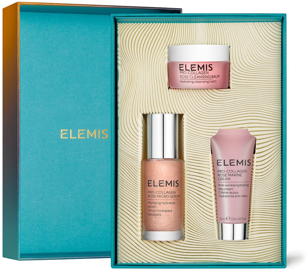 Elemis Pro-Collagen Skin Soothing Rose Trio Gift Set for hydrating and ...