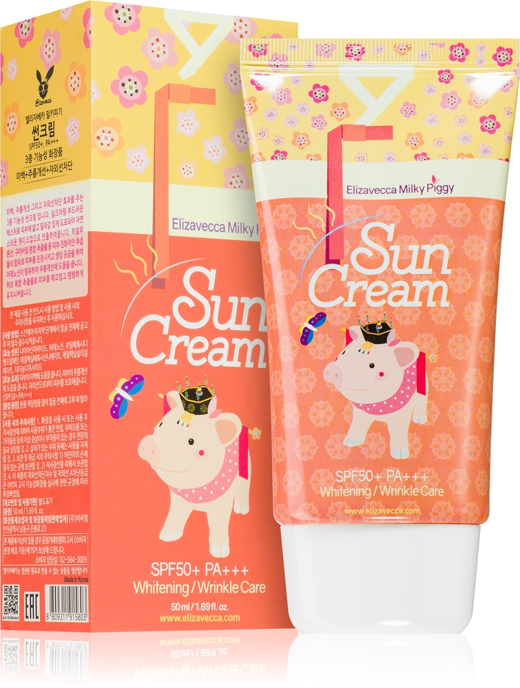 Elizavecca Milky Piggy Sun Cream Brightening Sunscreen Cream SPF 50 ...
