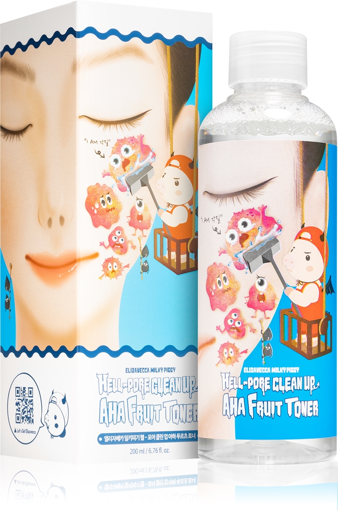 Elizavecca Milky Piggy Hell-Pore Clean Up AHA Fruit Toner tónico para ...