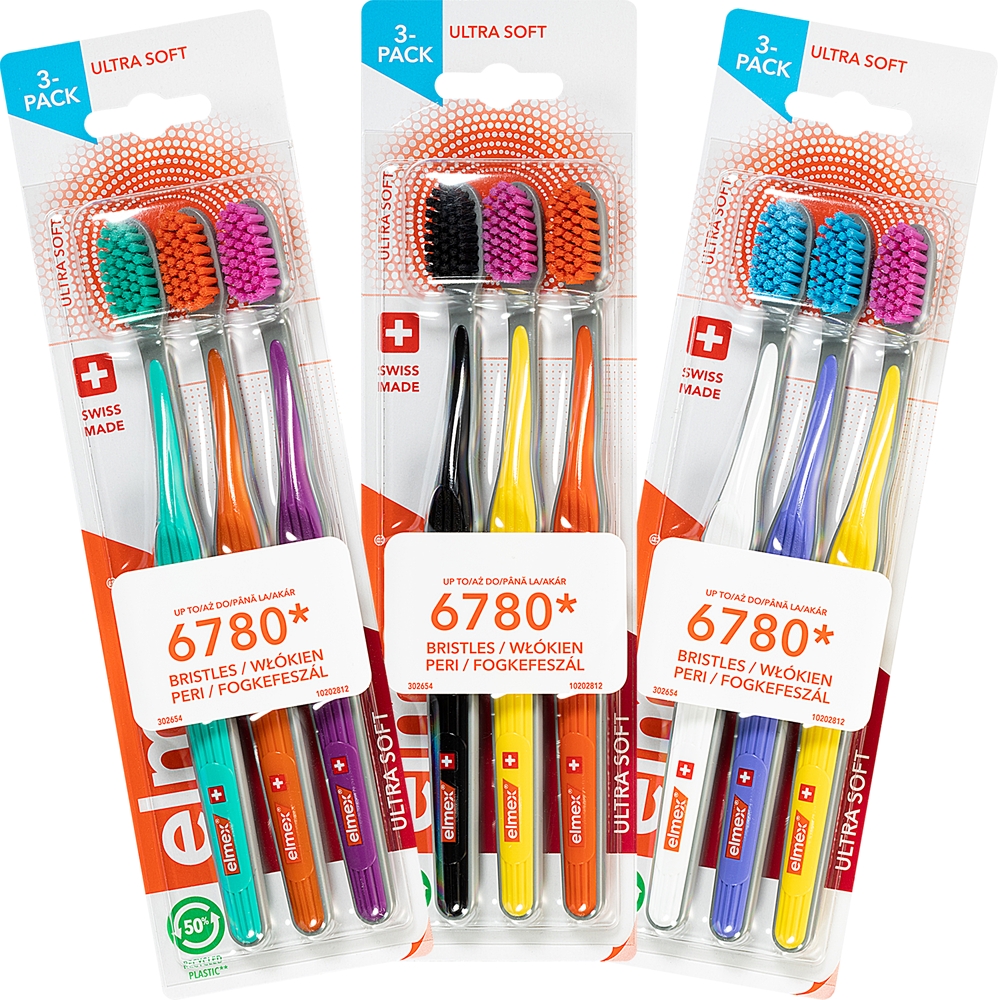 Elmex Swiss Made ultra soft toothbrushes | notino.co.uk