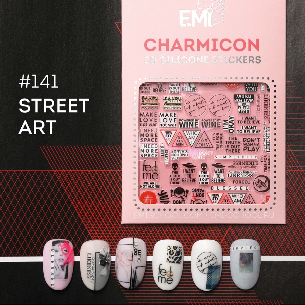 emi Charmicon Street Art Nail Stickers 3D | notino.ie