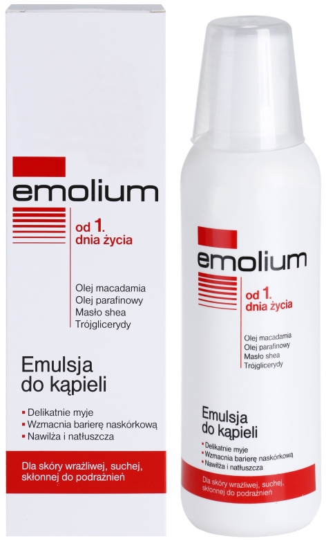 Emolium Wash & Bath Emulsion für das Bad für trockene und empfindliche ...