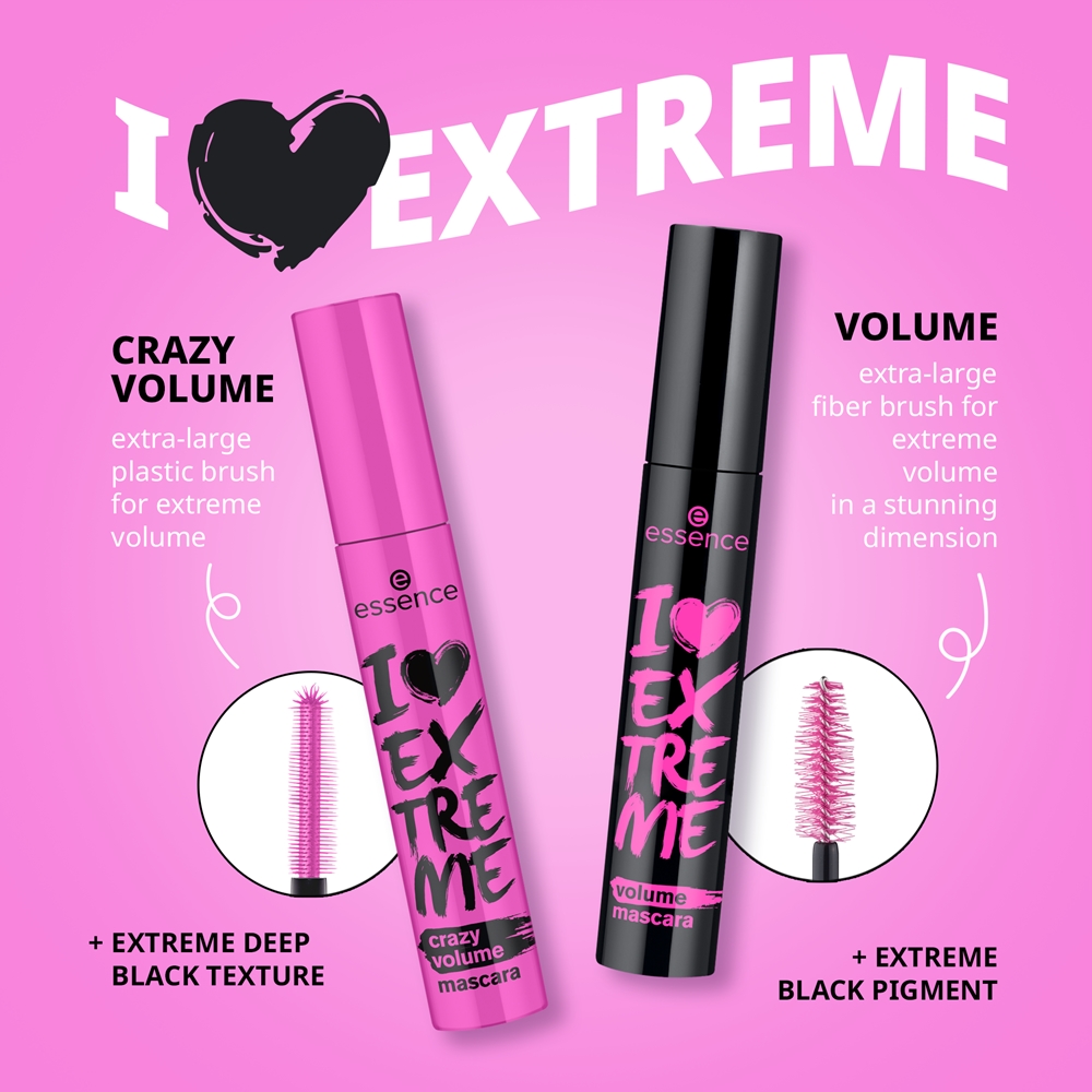 essence I LOVE EXTREME máscara voluminizadora de pestañas | notino.es