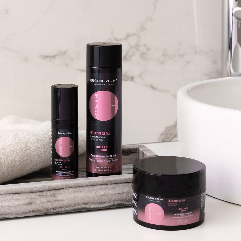 EUGÈNE PERMA Essential Keratin Glow Shampoo für mehr Glanz und ...