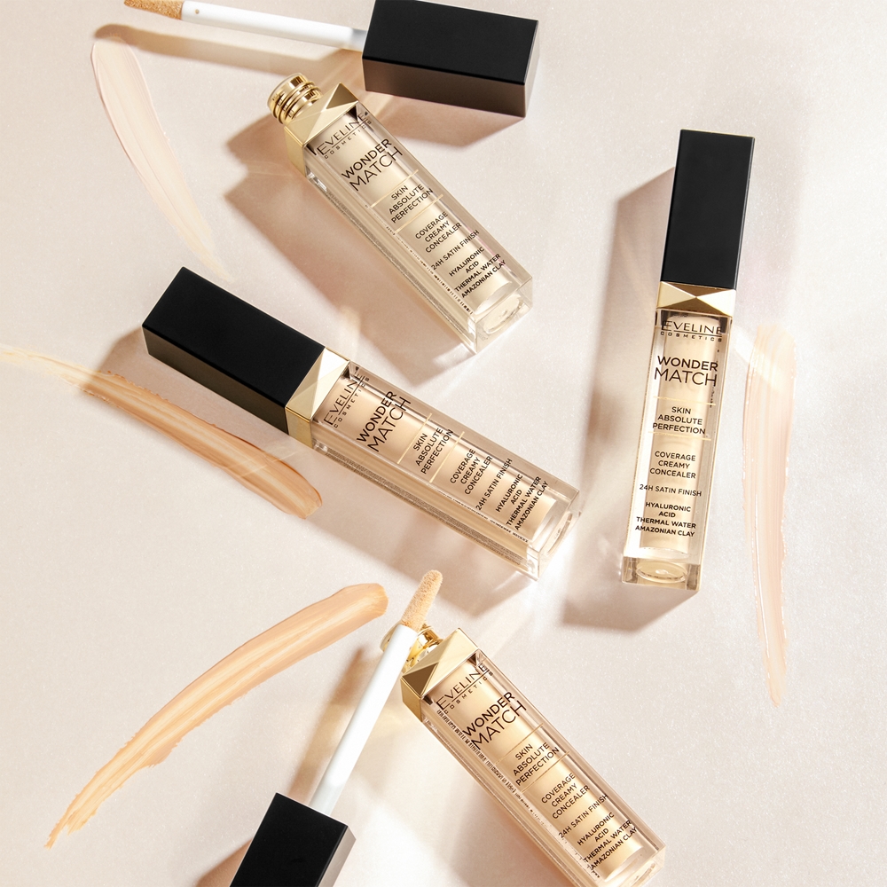 Eveline Cosmetics Wonder Match correttore coprente in crema 24 ore ...