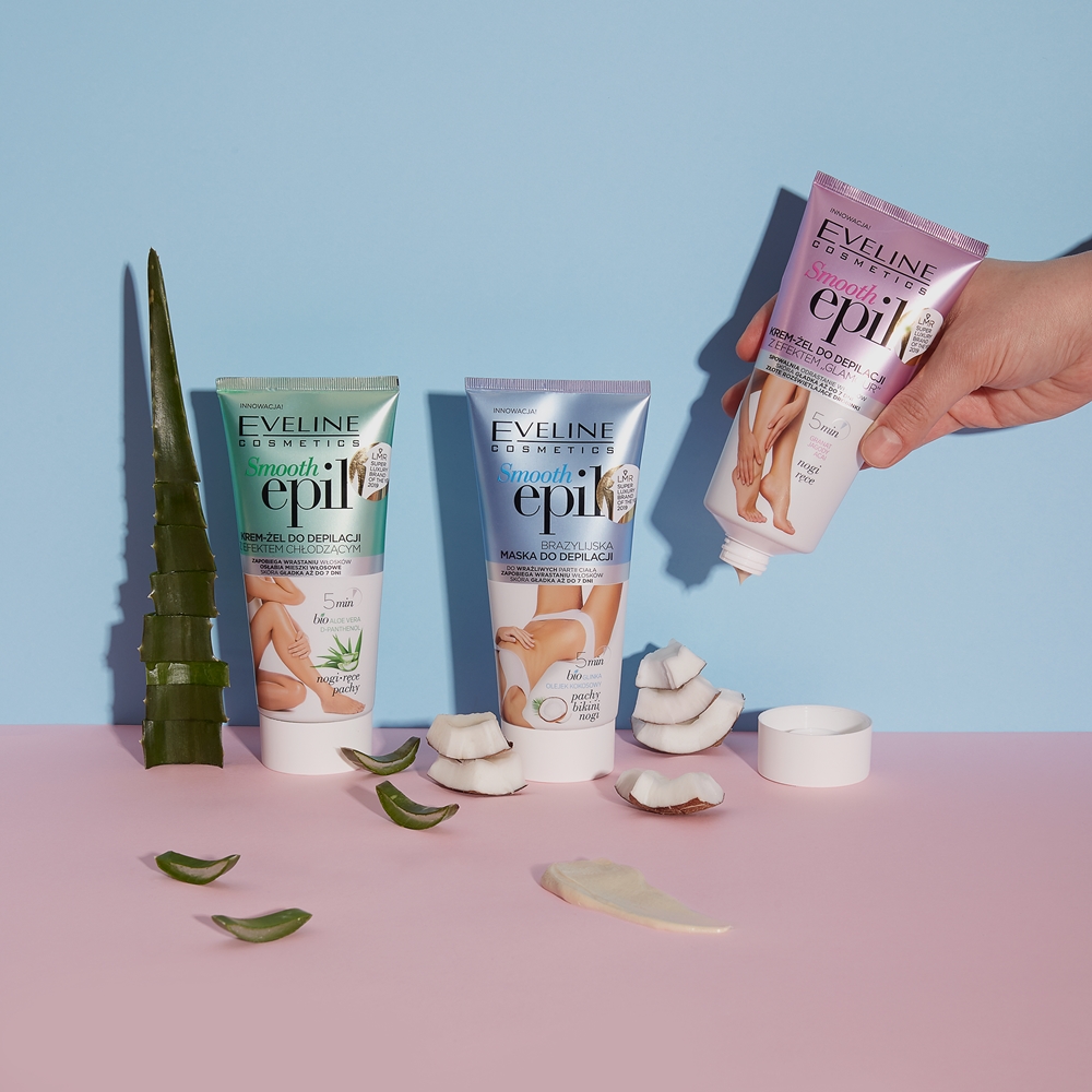 Eveline Cosmetics Smooth Epil депилиращ крем за тяло за чувствителна ...