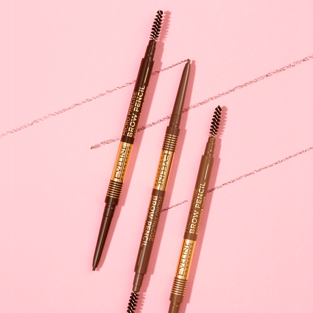 Eveline Cosmetics Micro Precise waterproof brow pencil with 2-in-1 ...