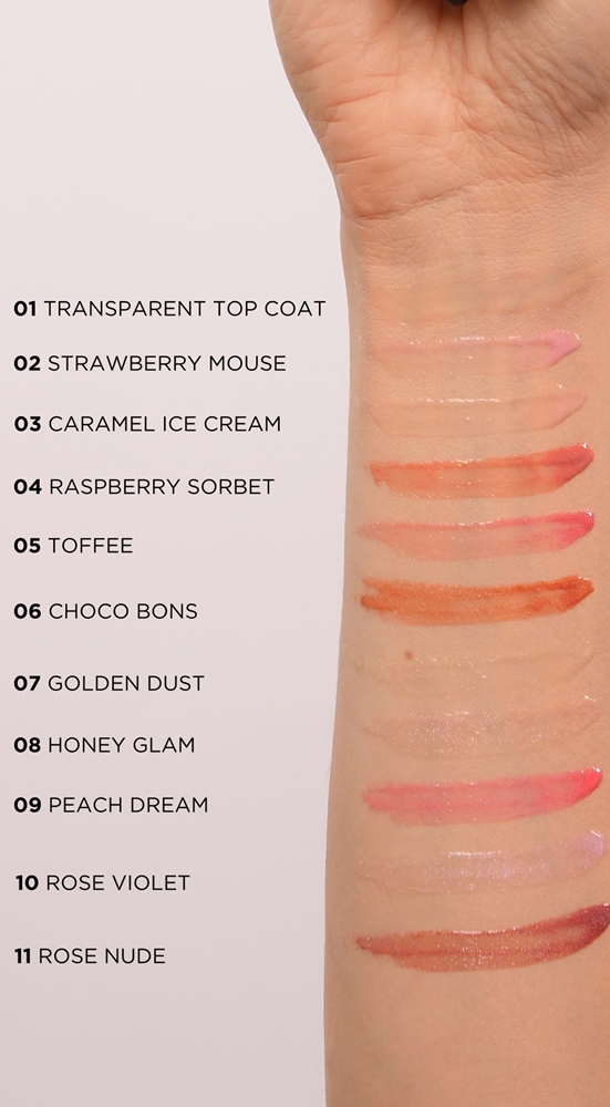 Eveline Cosmetics Diamond Glow shimmering lip gloss with hyaluronic ...