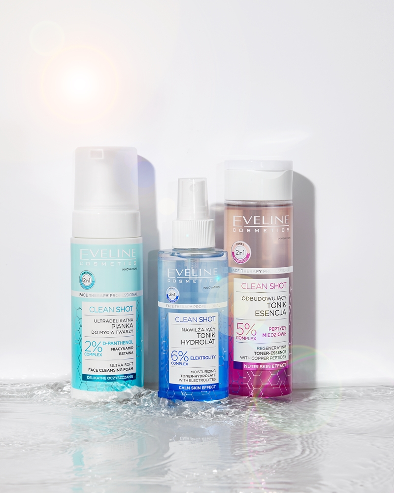 Eveline Cosmetics Clean Shot 2% Panthenol Complex mousse nettoyante ...