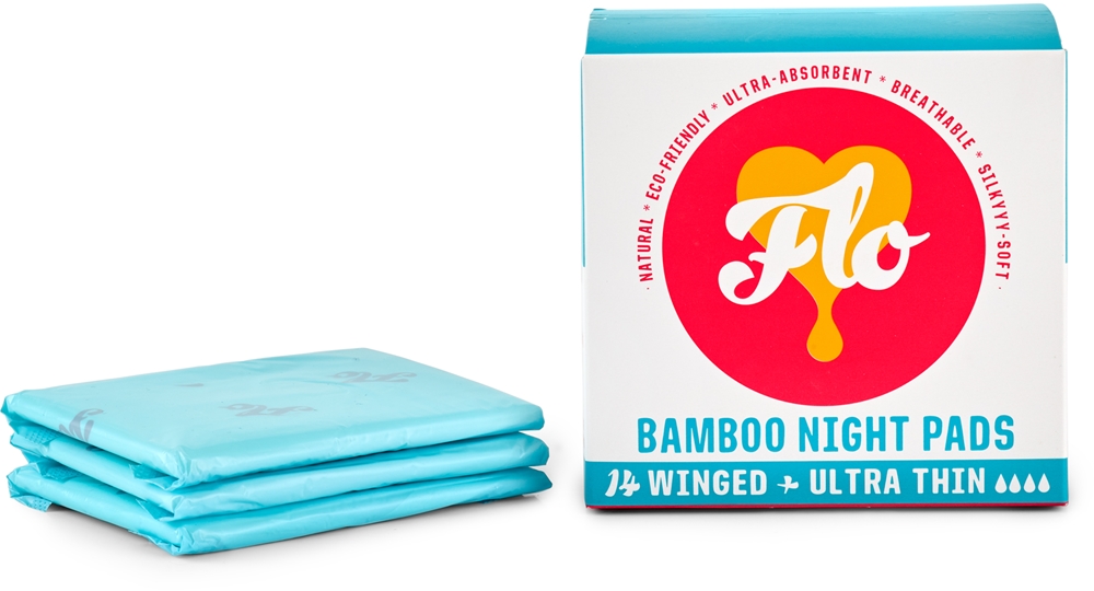 FLO Bamboo Night Pads sanitary towels night | notino.ie