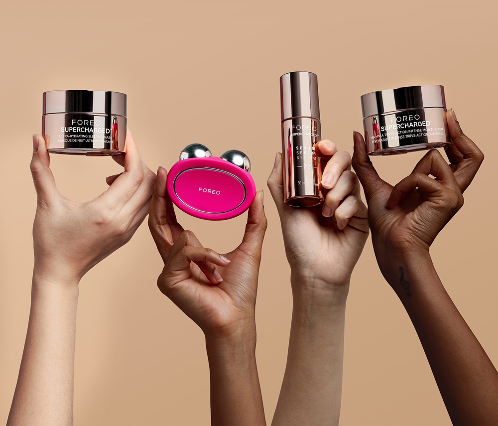 FOREO SUPERCHARGED Triple Action intensive hydrating and softening ...