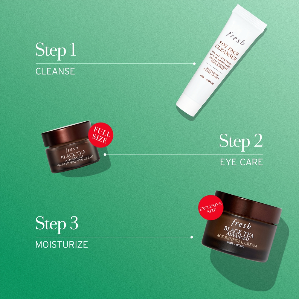 fresh Black Tea Firming Ritual coffret de rajeunissement du visage ...