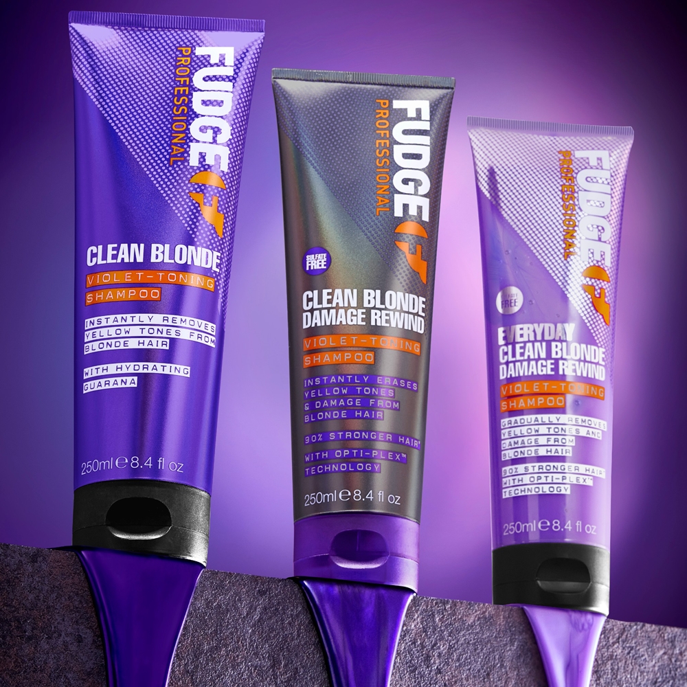 Fudge Care Clean Blonde purple toning shampoo for blonde hair | notino.ie