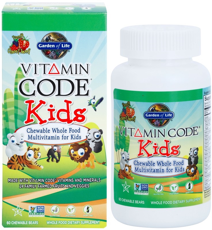 Garden of Life Vitamin Code Kids RAW Multivitamin Multivitamin Complex ...