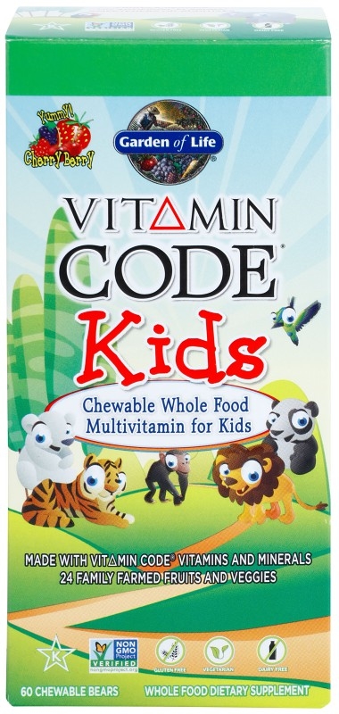 Garden of Life Vitamin Code Kids RAW Multivitamin Multivitamin Complex ...