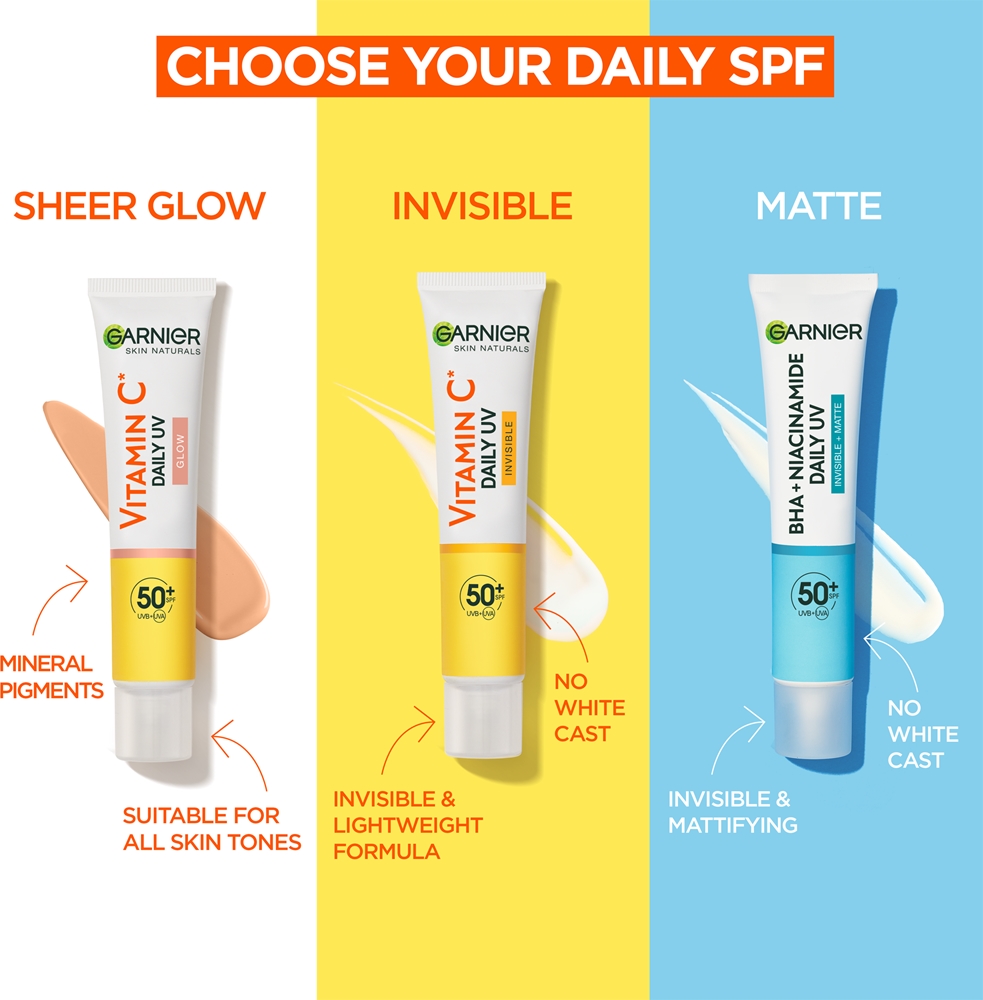 Garnier Skin Naturals Vitamin C Glow fluide illuminateur SPF 50 ...