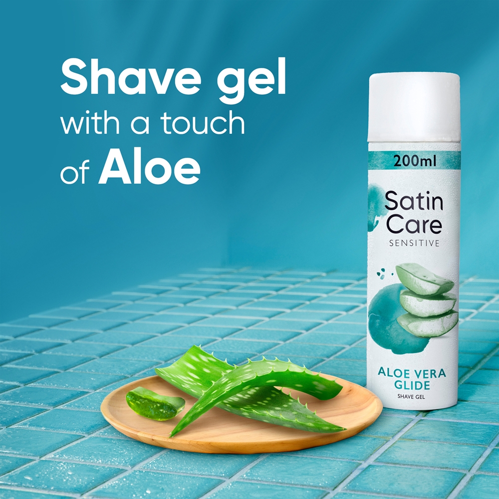 Gillette Satin Care Aloe Vera shaving gel for women | notino.co.uk
