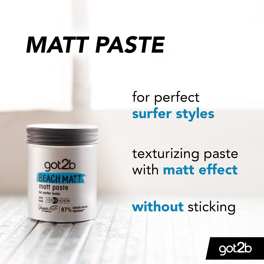 got2b Beach Boy Matte Paste for hair | notino.ie