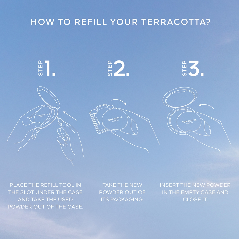 GUERLAIN Terracotta Light bronzing illuminating powder refill | notino ...