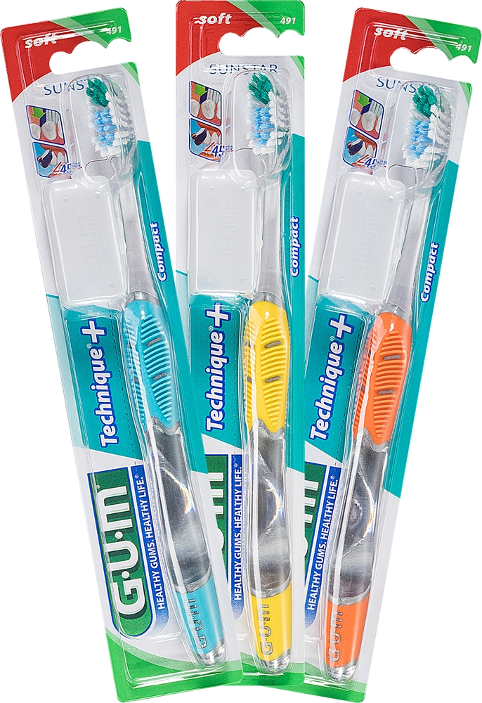 G.U.M Technique+ Compact toothbrush with a short head soft | notino.co.uk