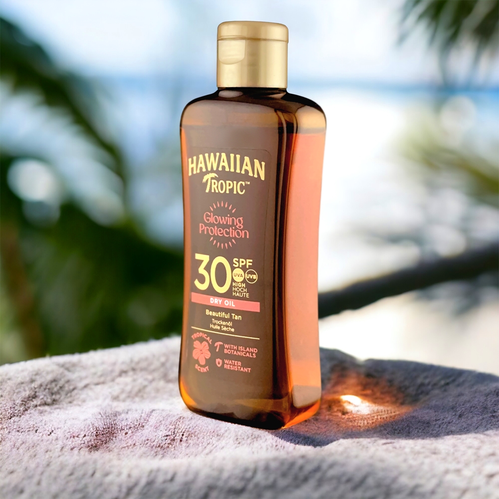Hawaiian Tropic Glowing Protection Dry Oil aceite seco solar SPF 30 ...
