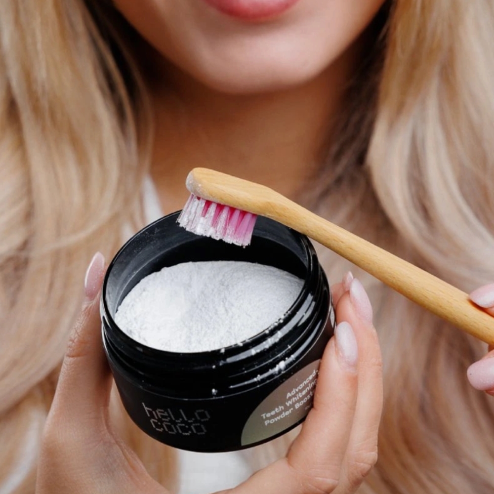 Hello Coco Advanced Whitening Powder Booster Whitening Tooth Powder ...