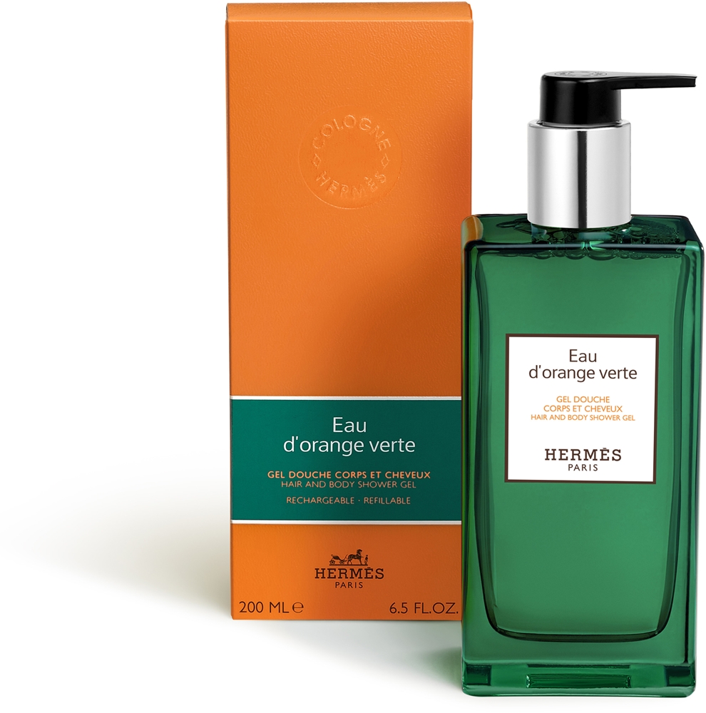 HERMÈS Le Bain Eau d'orange verte Dušas želeja ķermenim un matiem ...