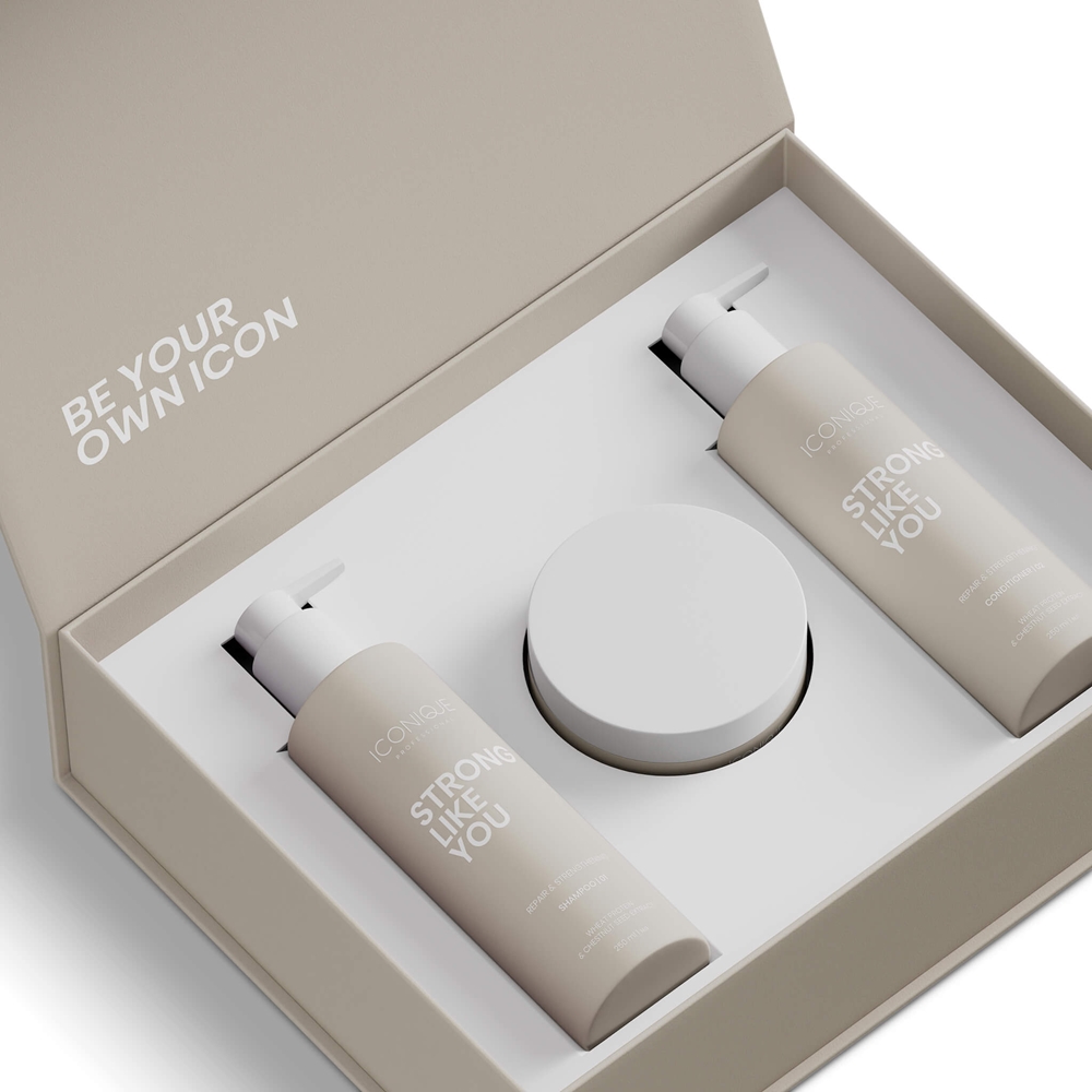 ICONIQUE Professional STRONG LIKE YOU Repair & Strengthening Set Set ...