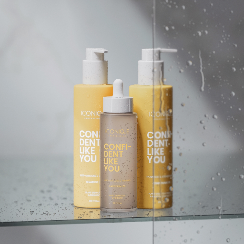 ICONIQUE Professional CONFIDENT LIKE YOU Anti-Hair Loss & Thinning Set ...